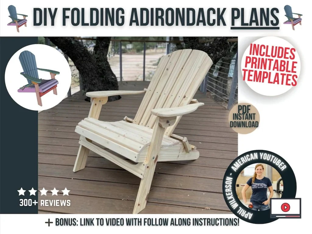 Folding Adirondack Chair Plans – Step‑by‑Step DIY Guide – Artourney